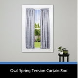 Mainstays Adjustable Oval Spring Tension Curtain Rod 48-84 in. Home ...