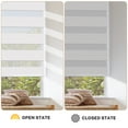 Keego Cordless Zebra Blinds for Windows 85% Blackout Shades Dual Layer ...