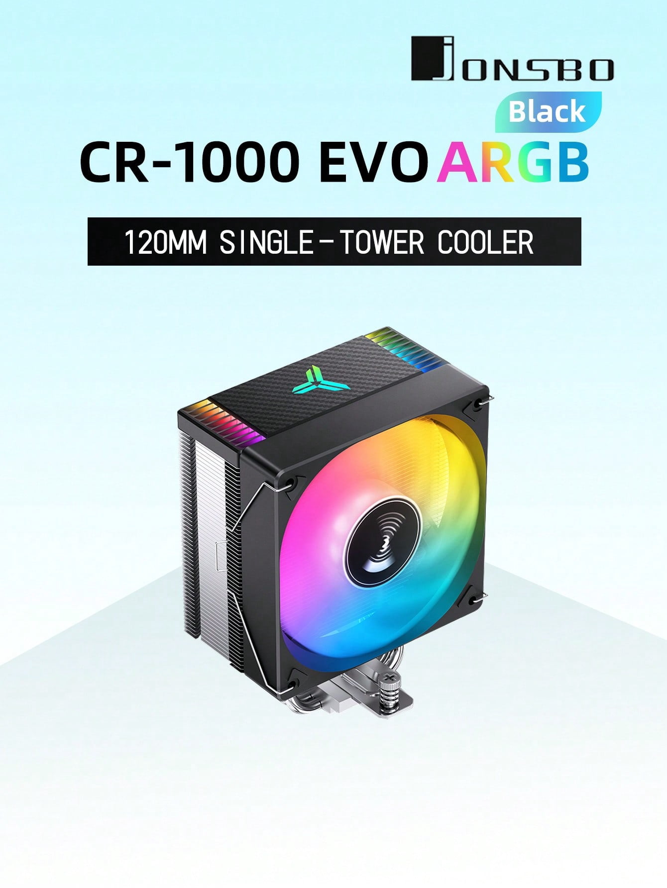 JONSBO CR1000 EVO White COLOR Silent Series CPU Cooler , Air Cooler RGB ...