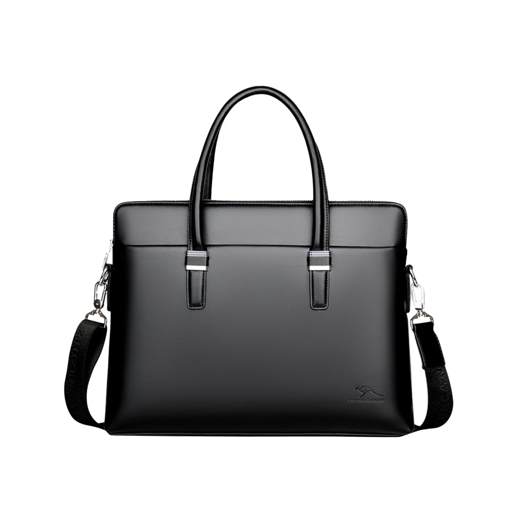 1pc Cow Leather Briefcase Laptop Bag Wear-resistant Casual Business Bag ...