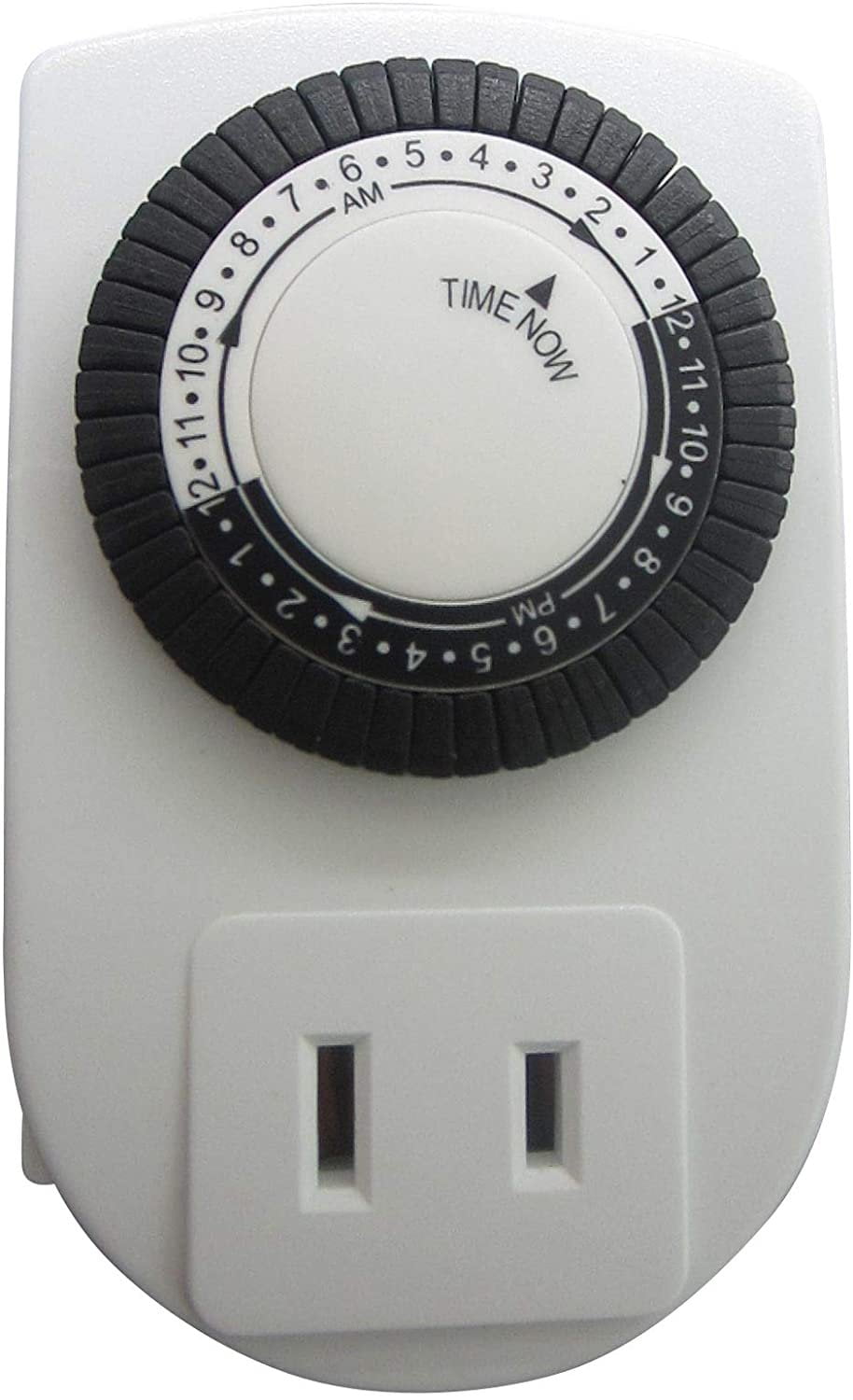 Woods 59888WD Indoor 24-Hour Plug-In Mechanical Timer, 1-Pack, White ...