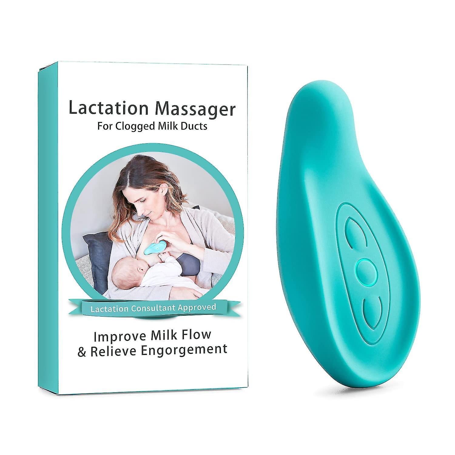 Masajeador de lactancia para amamantar, masajeador de senos para desbloquear conductos ...