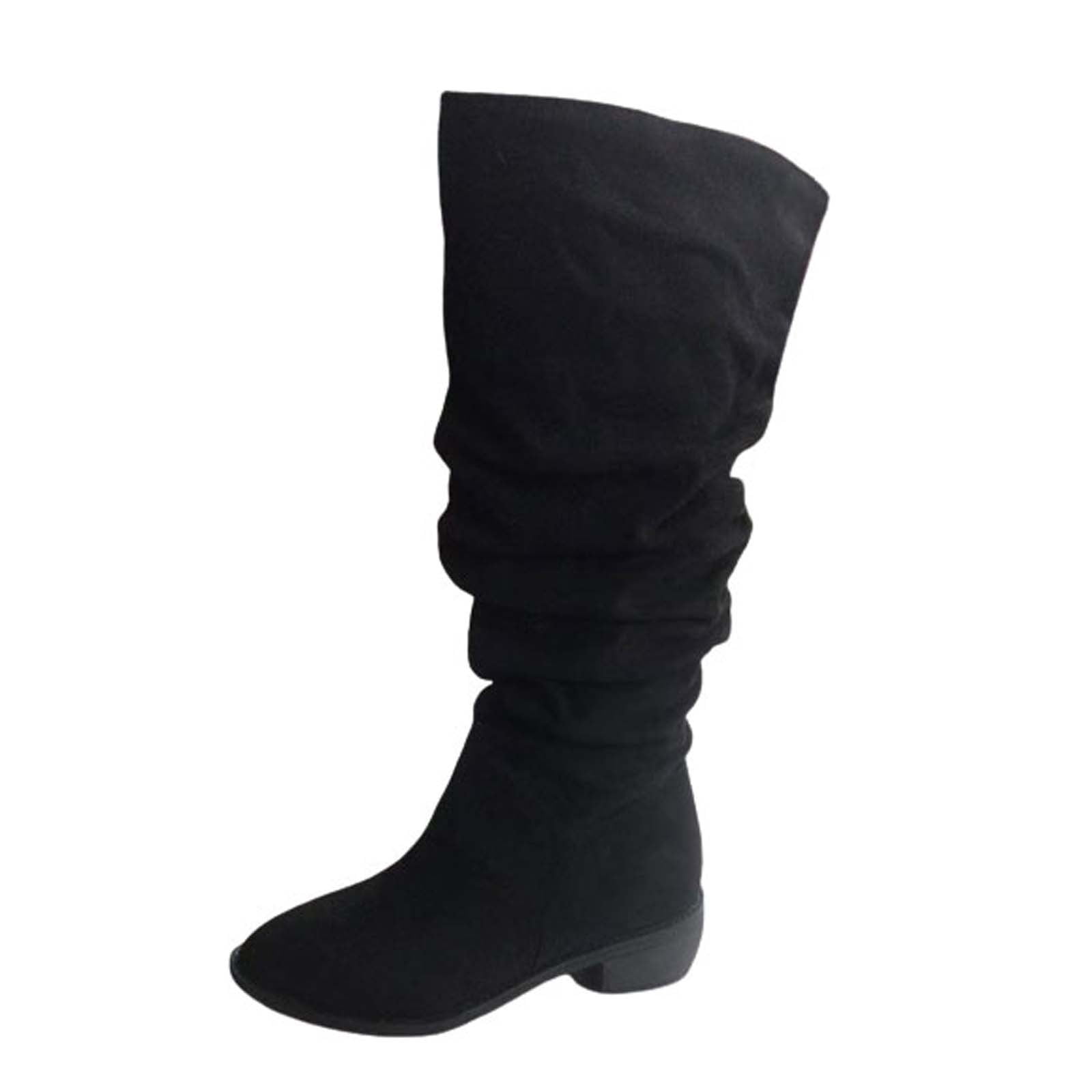 Click here for Jsaierl Womens Faux Suede Knee High Boots Side Zip... prices