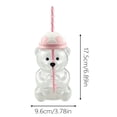 2026 New Soccer Lid Bear Straw Glass Cup, Eco Friendly Cute Animal ...