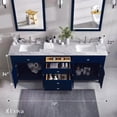 Totti Artemis 72 Inch Blue Transitional Double Sink Bathroom Vanity ...