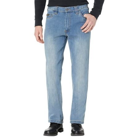 DEWALT Men's Grayling Denim Work Pants (48W x 33L, Light Blue ...