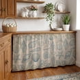 Blue Starfish Shells Conch Cabinet Curtains for Kitchen 28"W x 51"L ...