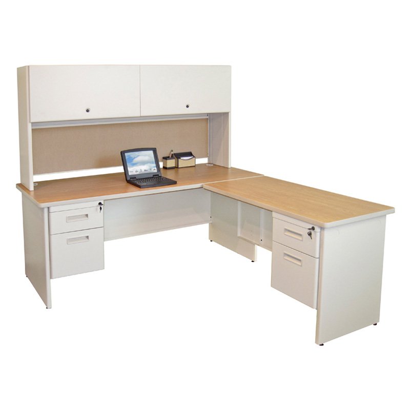 Marvel Pronto Desk with Return And Pedestal - Walmart.com