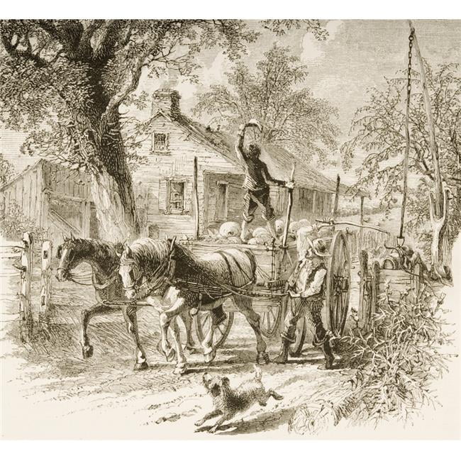 Homestead In Kansas In 1870S From American Pictures Drawn with Pen ...