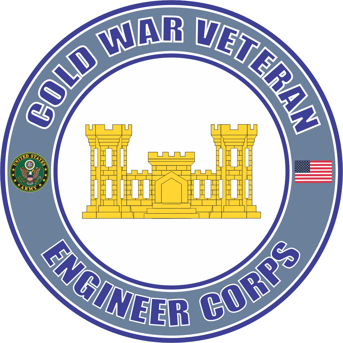 3.8 Inch U.S. Army Cold War Engineer Corps Veteran Decal - Walmart.com