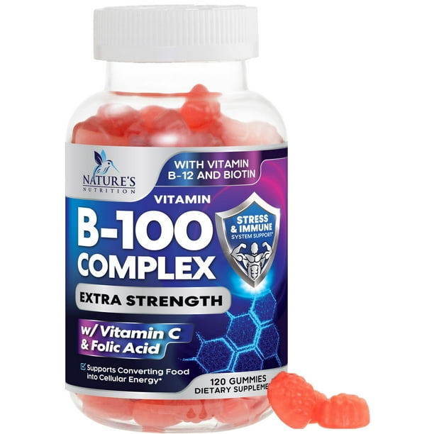 Suplemento Nature's Nutrition Super B Complex Gummy 120 | Walmart en línea