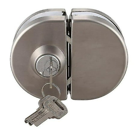 1 Set Double Open Glass Door Lock Stainless Steel Double Bolt Sliding ...