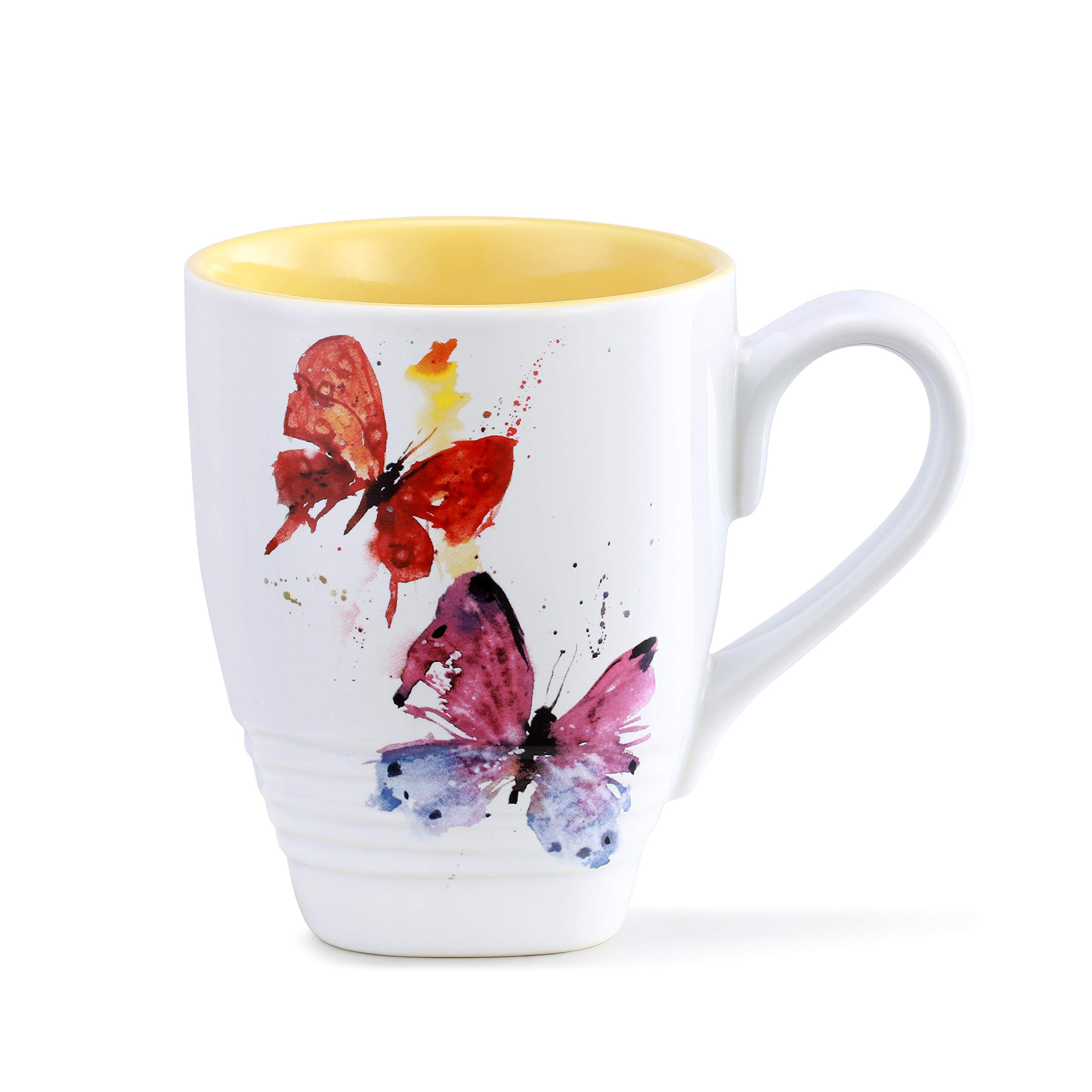 DEMDACO Dean Crouser Butterfly Flock Watercolor Yellow 16 Ounce Glossy ...