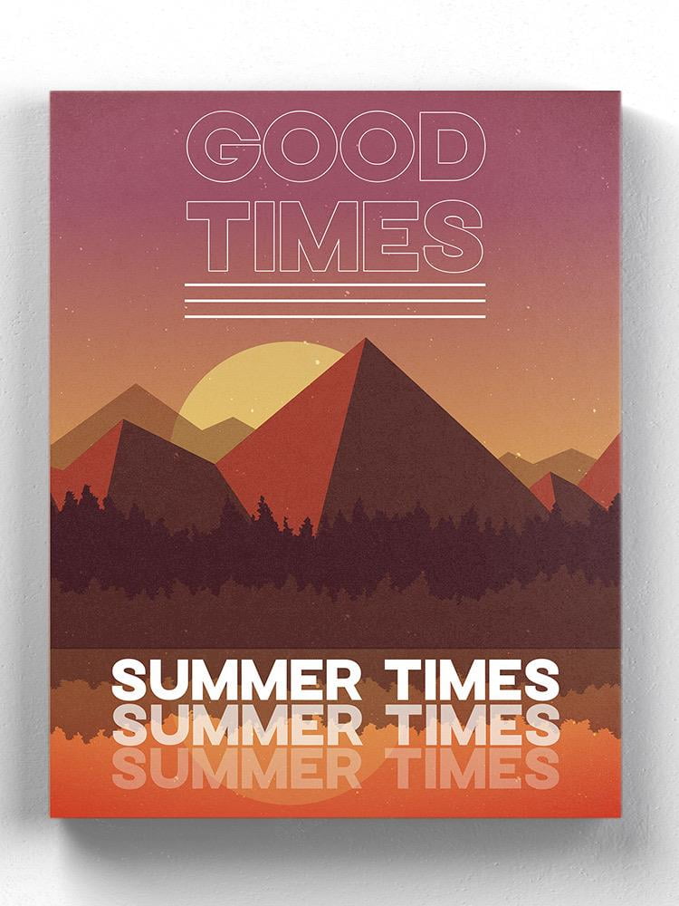 Good Summer Times Wrapped Canvas -Smartprints Designs, - Walmart.com