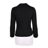 Aulin Collection Women's Casual Work Solid Color Knit Blazer - Walmart.com