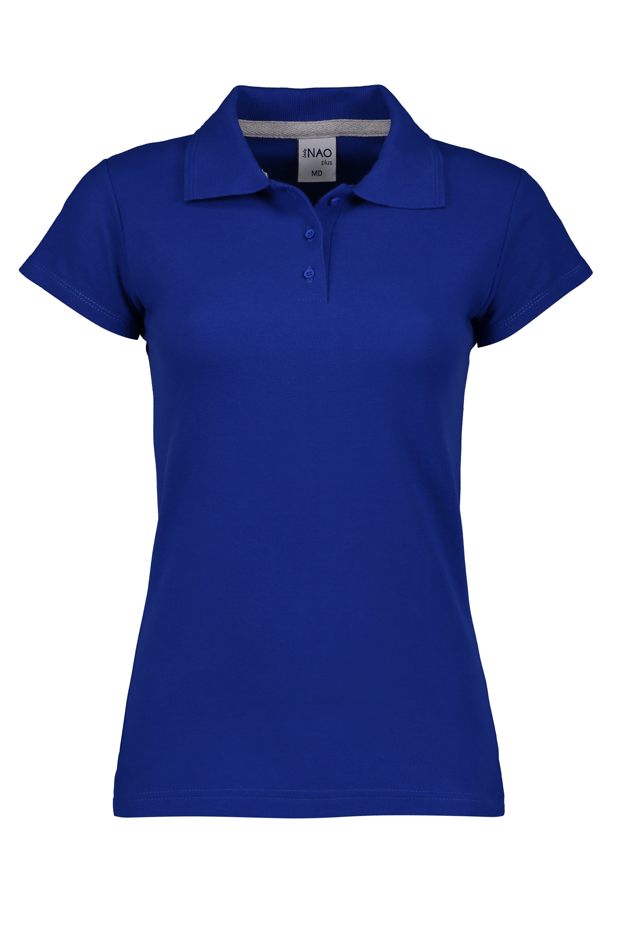 Playera Tipo Polo NAO Lady Piqué 100% Algodón Azul Rey Talla Chica ...