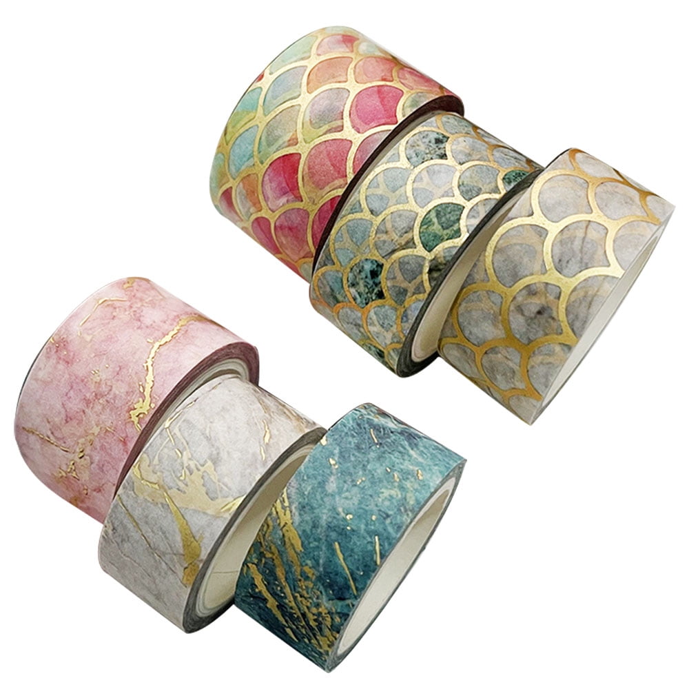 6 Rolls Decorative Tape for DIY Scrapbooking, Crafts, Bullet Journal ...