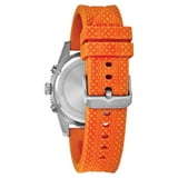 Bulova Men's Chronograph Sport Watch with Orange Silicone Strap ...