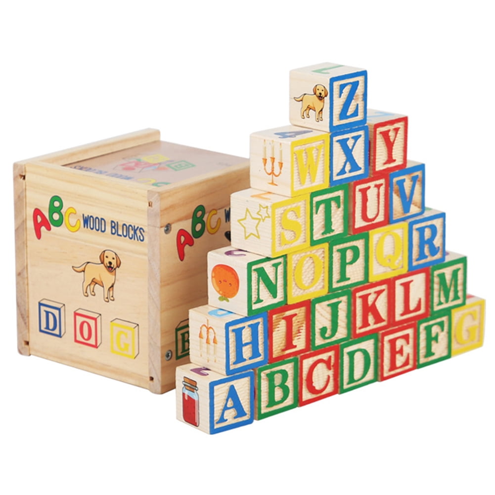 ABC Learning Baby Blocks Educational Toys Alphabet & Number Apilando ...