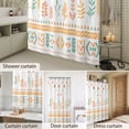 Bathroom Shower Curtain Abstract Floral Leaf Plant Waterproof Shower ...
