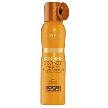 L'Oreal Paris Sublime Bronze Self-Tanning Mist Medium, 4.6 OZ - Walmart.com