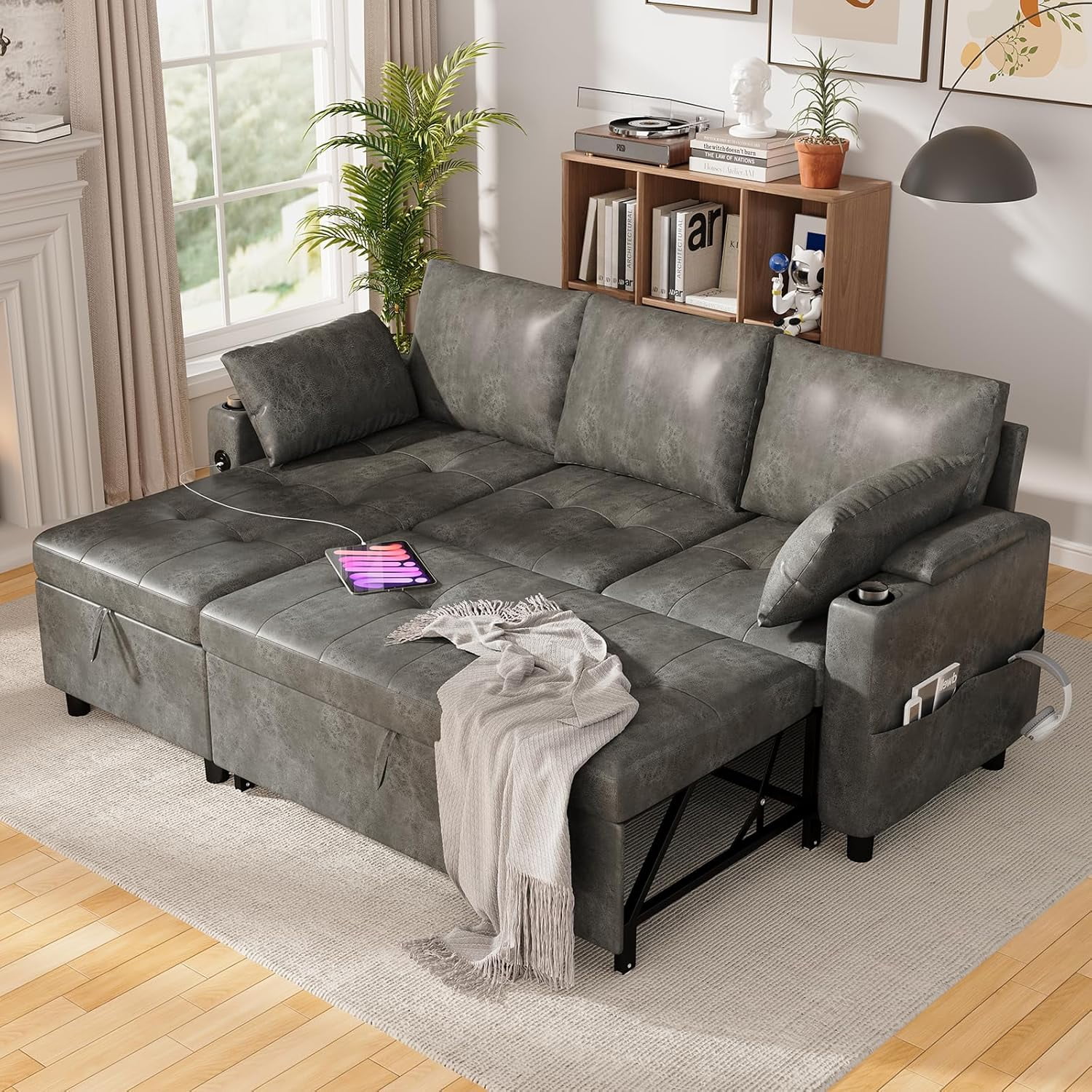 Click here for Aecojoy Sleeper Sofa Bed With Storage  Sectional C... prices
