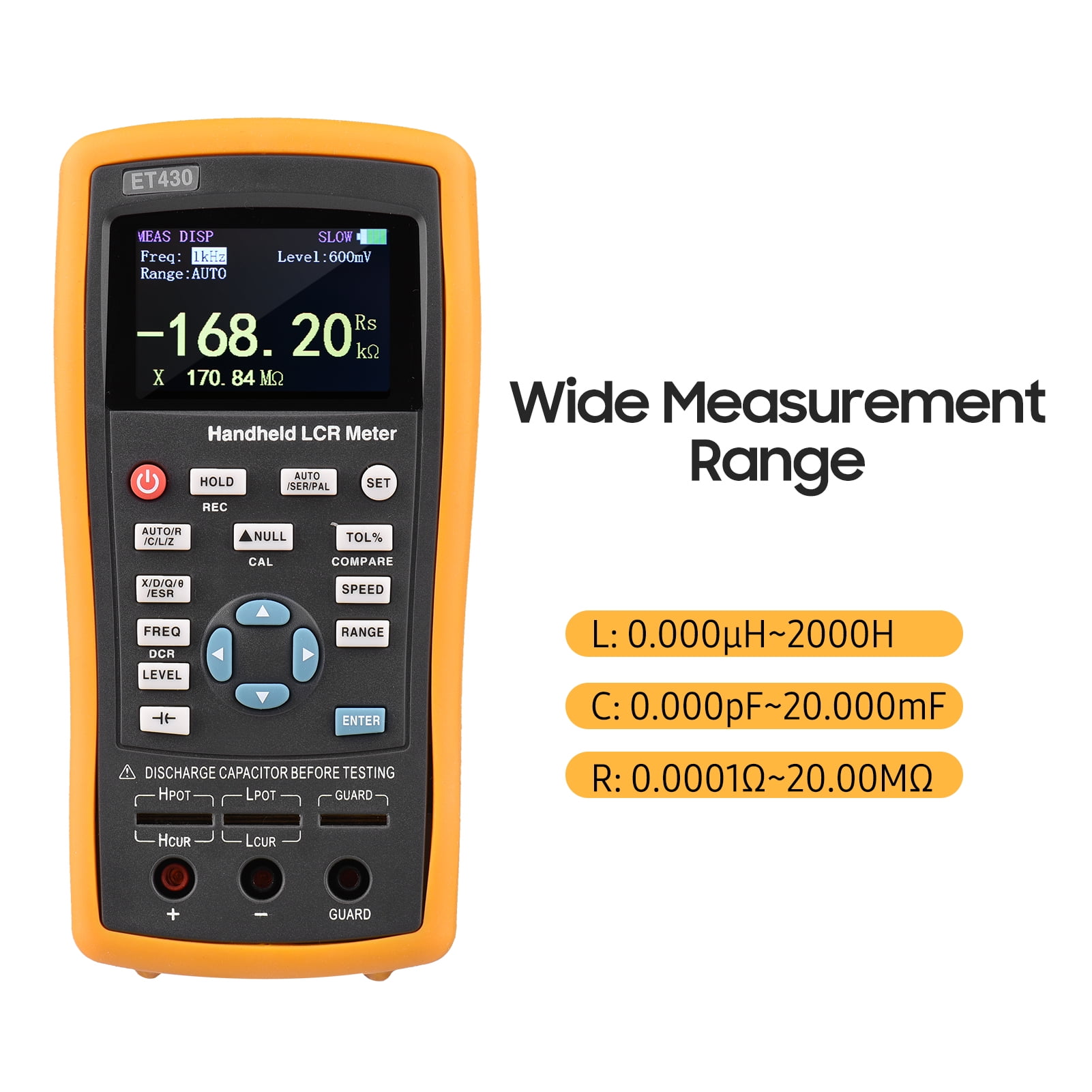 Buy 2.5-Inch Lcd Digital Handheld 100Khz Lcr Meter Lcr Multimeter ...