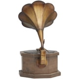 DecMode 9" x 17" Copper Wooden Music Antique Gramophone with Brown ...