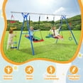 EUROCO 5 in 1 Outdoor Toddler Swing Set for Backyard, Playground Swing ...