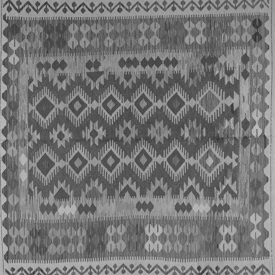 Ahgly Company Indoor Square Persian Gray Traditional Area Rugs, 6 ...
