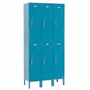 Global Industrial 254128GY 12 x 18 x 36 in. Double Tier Infinity Locker ...