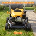 16" Gas Push Lawn Mower, 3 in 1 Self Propelled Lawn Mower with 45L ...