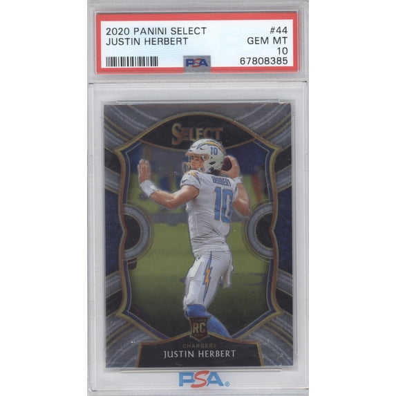2020 Panini Select Justin Herbert #44 RC PSA 10 - Walmart.com