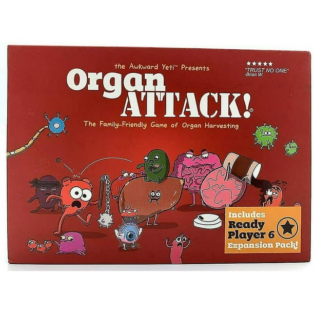 Organ Attack Tabletop Card Game Family Board Game For 2-6 Players ...