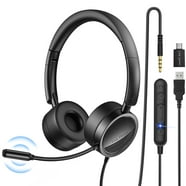Plantronics, PLNAUDIO628, Audio 628 Computer Headset, 1, Black,Blue ...
