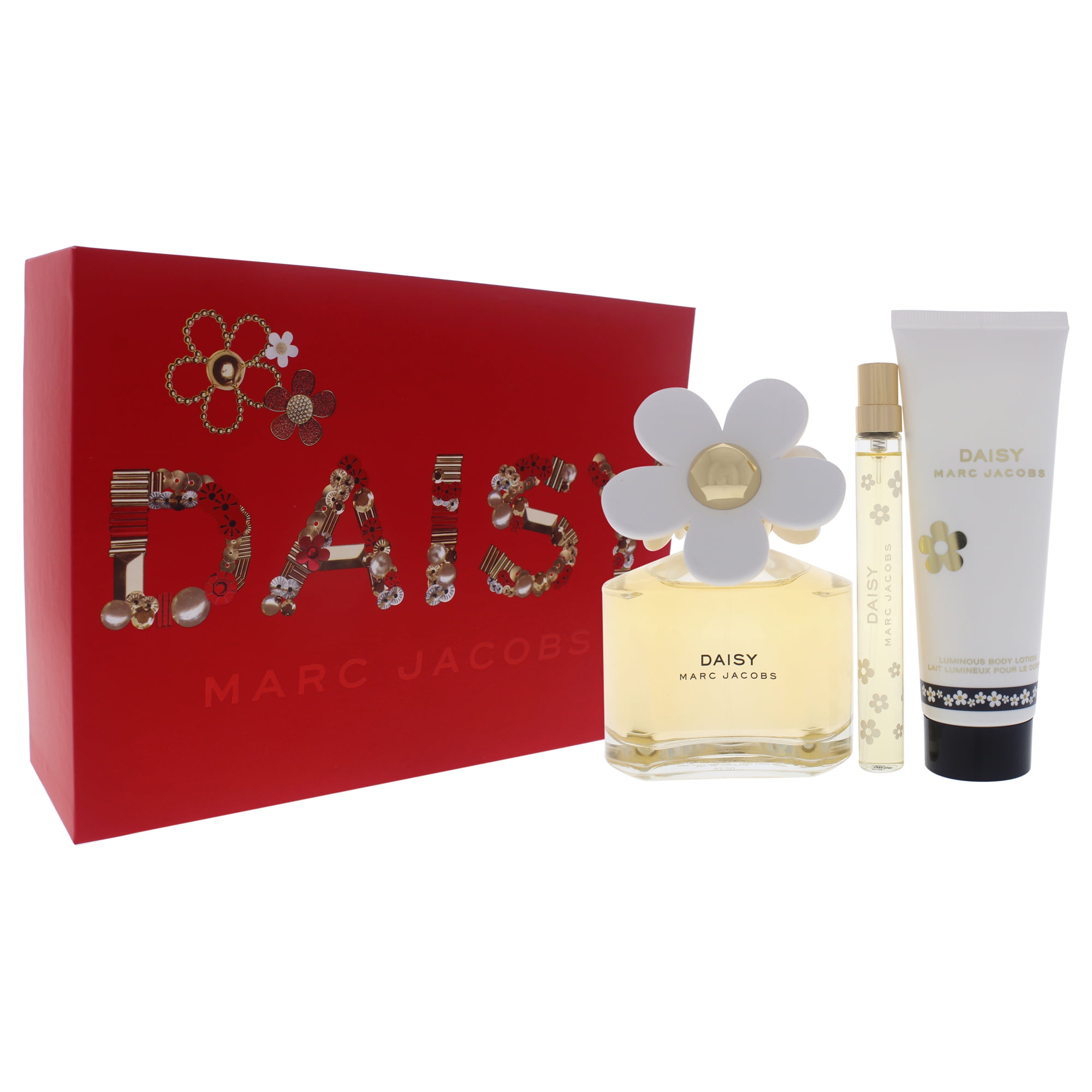 Daisy by Marc Jacobs for Women - 3 Pc Gift Set 3.4oz EDT Spray, 0.33oz ...