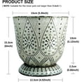 8 Inch Plant Pot for Plants, Ceramic Planter with Drainage Holes and ...