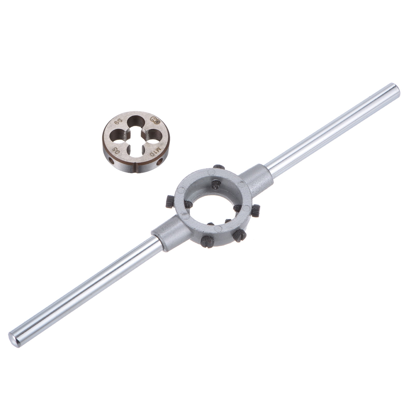 Uxcell M10 x 0.5 Threading Die and 30mm (M10-M11) Round Holder Die ...