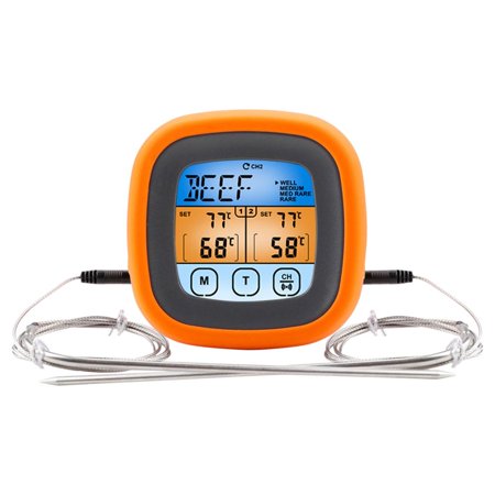 Double Probes Bbq Temperature Meter Household Portable Cooking Meat ...