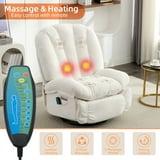 ALEAVIC Smart Rocker Recliner Chair with Voice Control, Heated ...