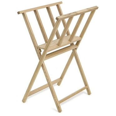 MEEDEN Wood Large Print Rack, Artist Storage Rack with Castors, Art ...