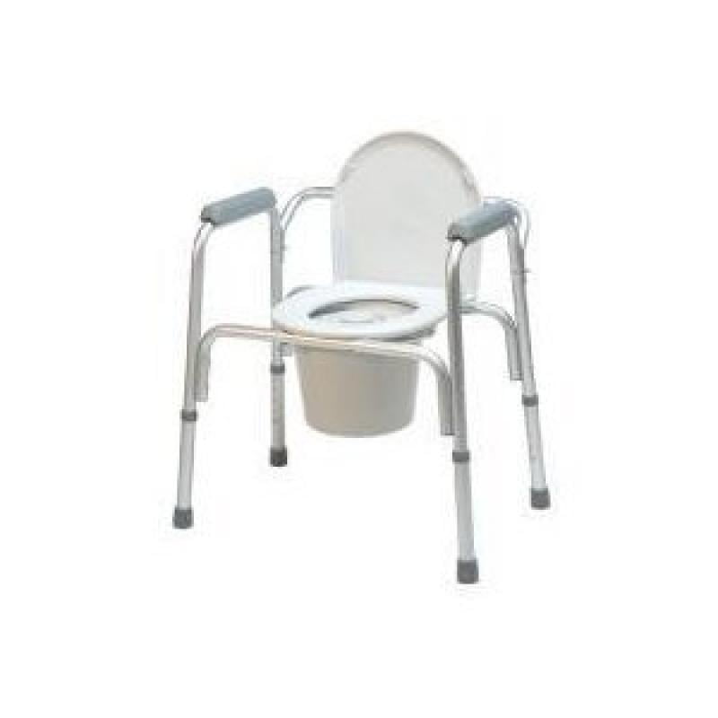 Lumex 2195A-4 3-in-1 Aluminum Commode with Removable Back Bar (Pack of ...