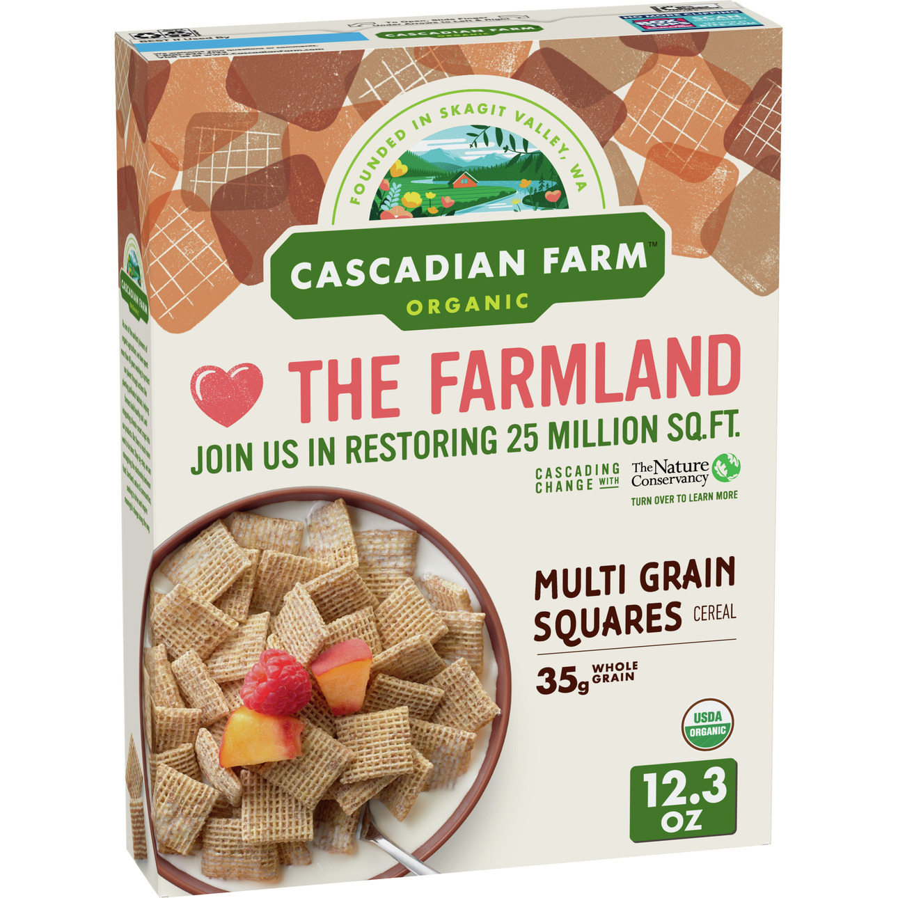 Cascadian Farm Organic Multi Grain Squares Cereal, 12.3 oz - Walmart.com