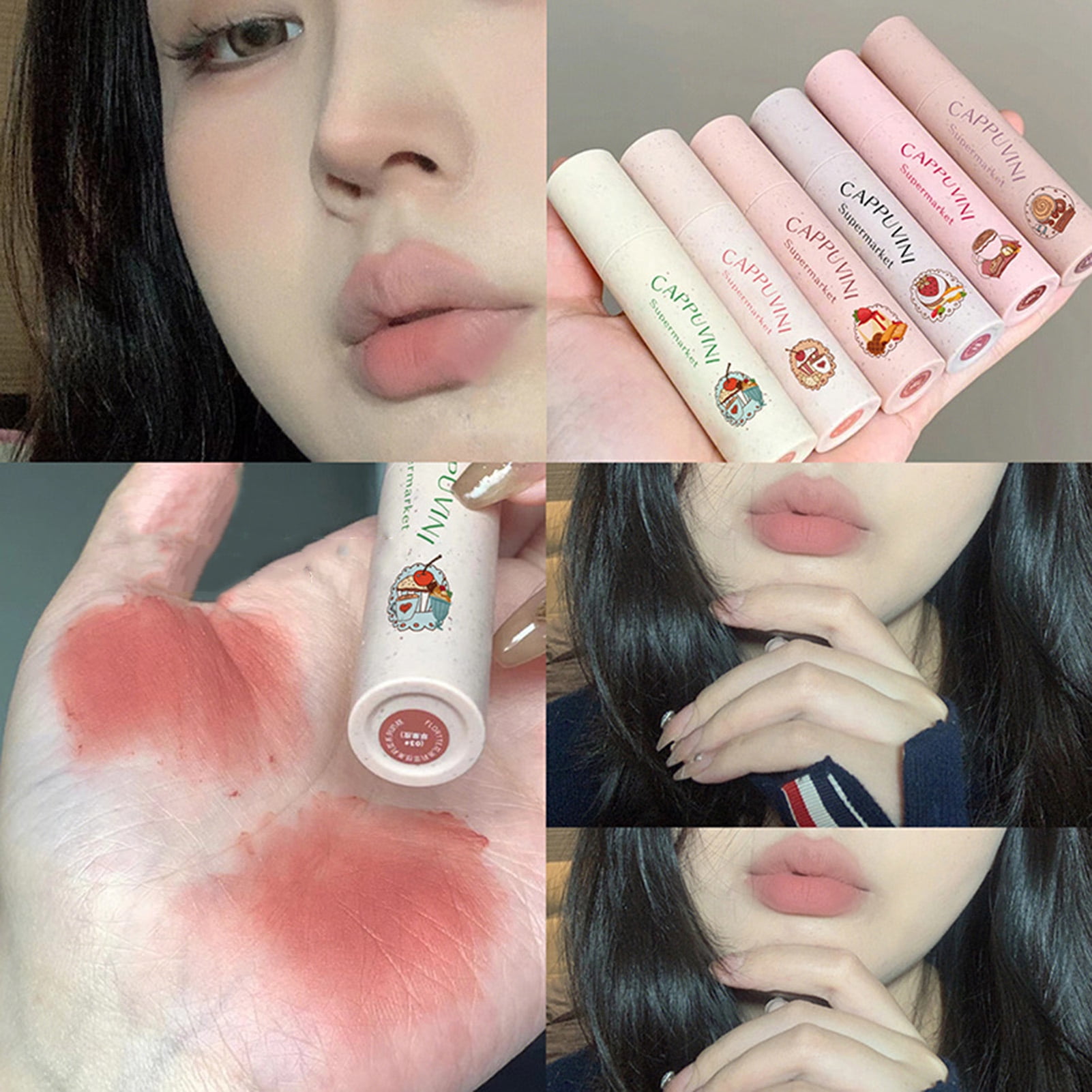 Velvet Mist Soft Lip Glaze Longwear Waterproof Velvet Mist Lipstick for ...