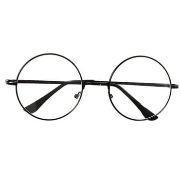 Zhaomeidaxi Metal Frame Round Glasses Oversized Clear Lens Glasses ...