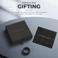 ThunderFit Black Silicone Initial Ring for Him - Personalized One ...