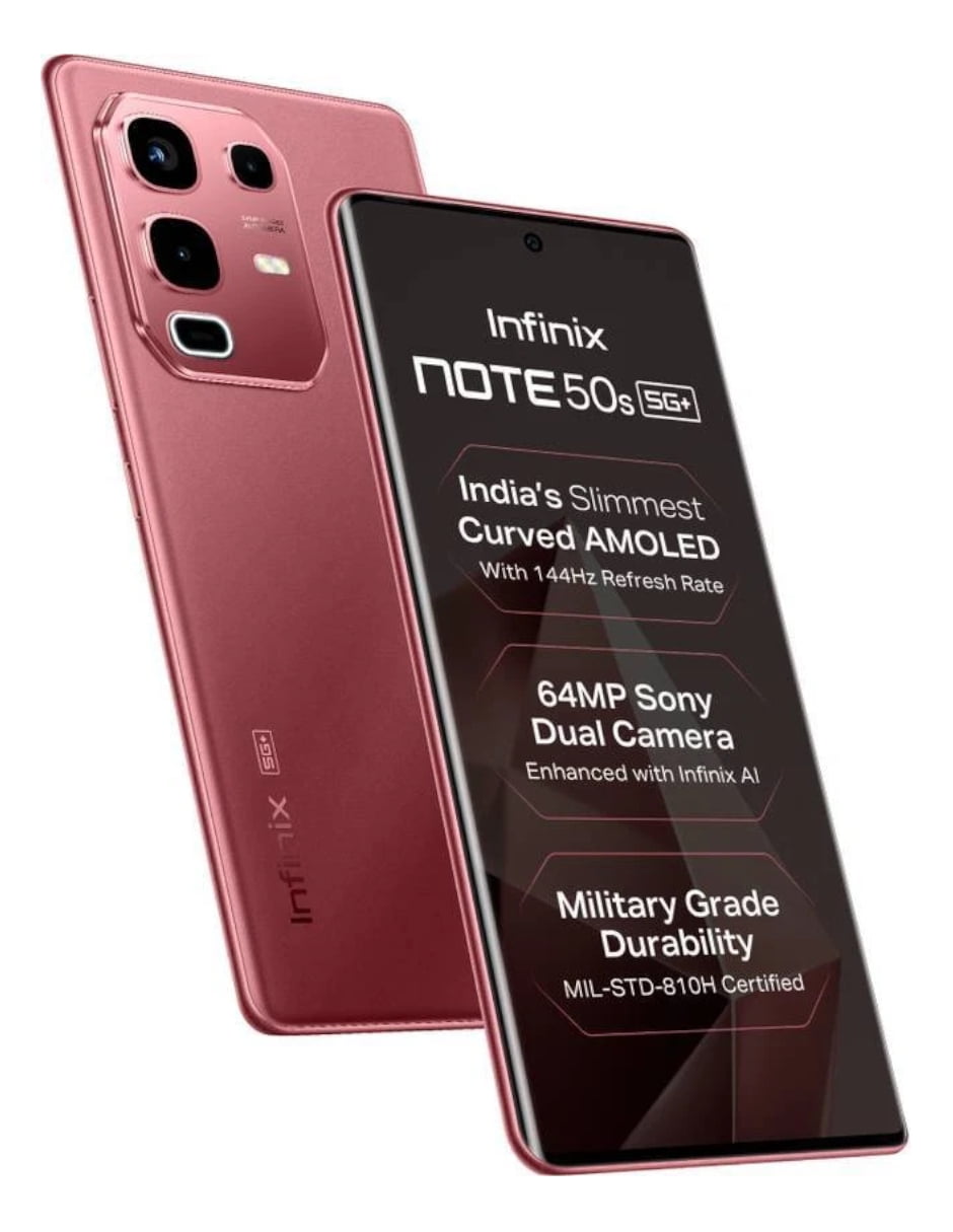 INFINIX NOTE 50S 5G ROJO (8+8) GB 256 GB | Bodega Aurrera en línea