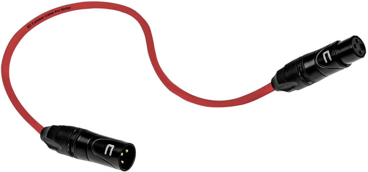 Coluber Cable 3-Pin Male to Female Balanced XLR Cable Audio Interface ...