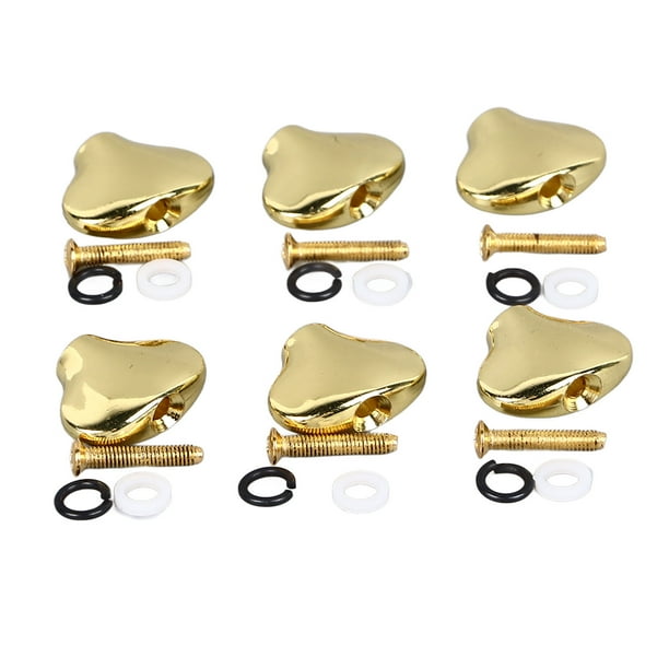 6 Pcs Electric Guitar Metal Tuning Peg Head Fish Tail Shape Guitar ...