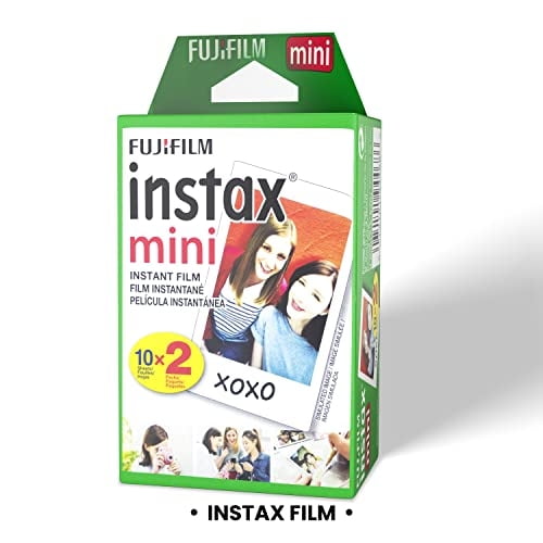 Fujifilm Instax Mini Film - Fuji Film Instant Film - Twin Pack (20 hojas) - Bundled con Moshify ...